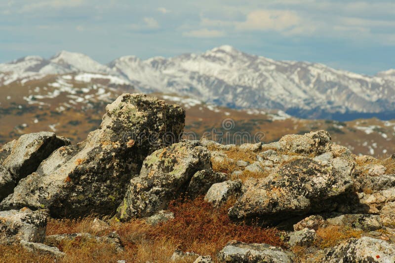 Alpine rocks 4 stock image. Image of snow, tundra, range - 3362961
