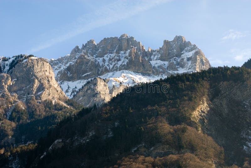 Alpine Scene, France stock photo. Image of rugged, cliff - 18588510