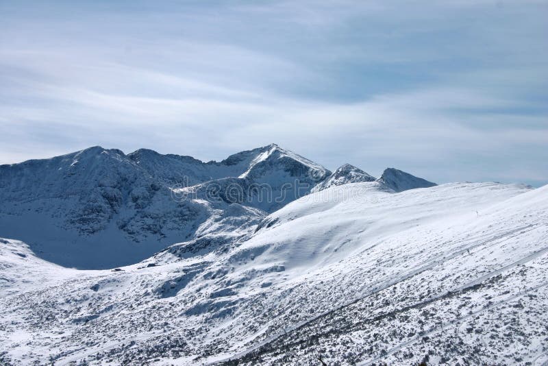 Alpine scenery stock photo. Image of rock, glare, winter - 1926396
