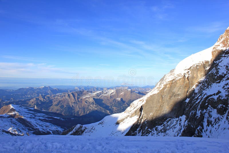 Alpine Scenery in the Swiss Alps Stock Image - Image of outdoor, swiss ...