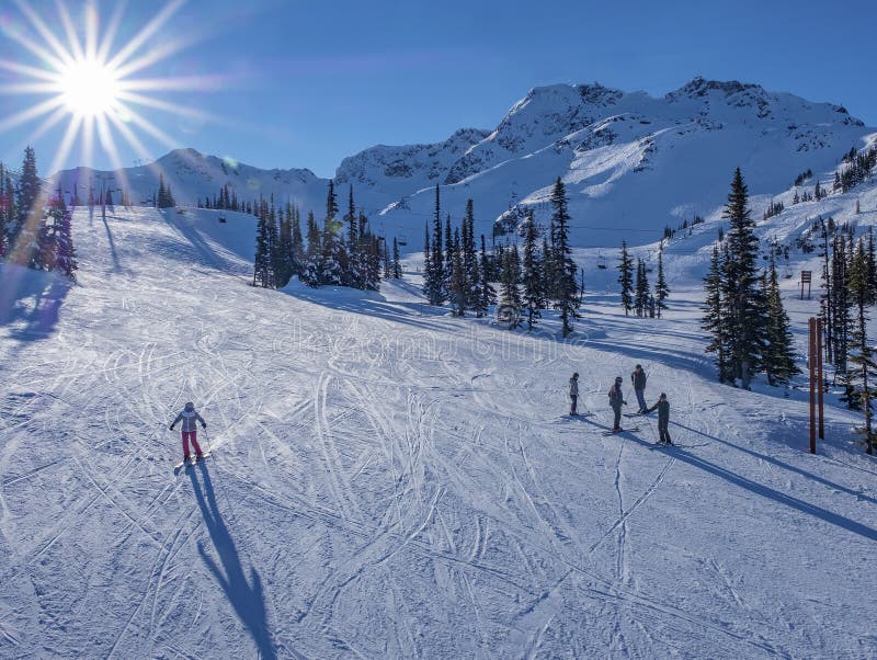 Alpine ski resort editorial photo. Image of tourism - 143863431