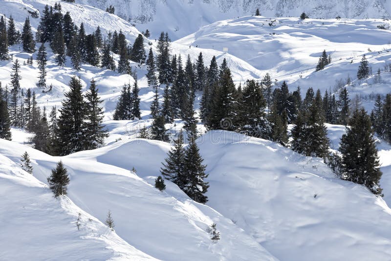 Alpine in the snow stock photo. Image of sport, ropeway - 75723590