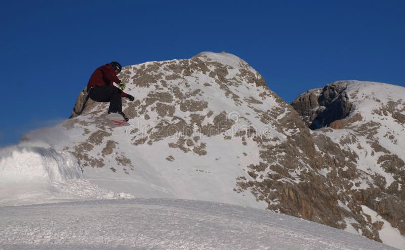 Alpine snowboarding stock photo. Image of high, airborne - 1838294