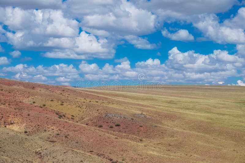 The Alpine Steppe in the Mountains of Central Asia Stock Photo - Image ...
