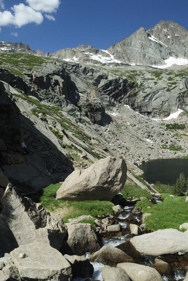 Alpine Stream in Colorado Rocky Mountains Stock Image - Image of beauty ...