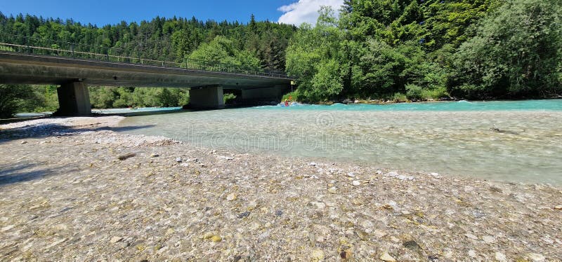 Alpine Stream with Crystal Blue Water Stock Photo - Image of austrian ...