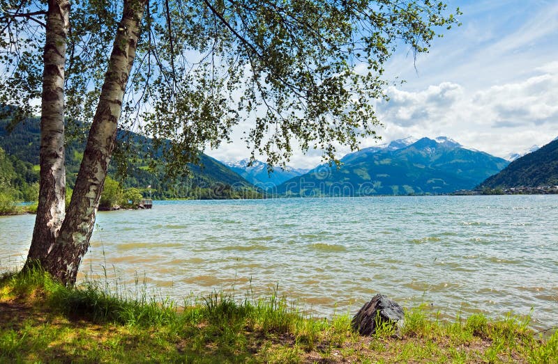 Alpine summer lake view stock photo. Image of outdoors - 20389798
