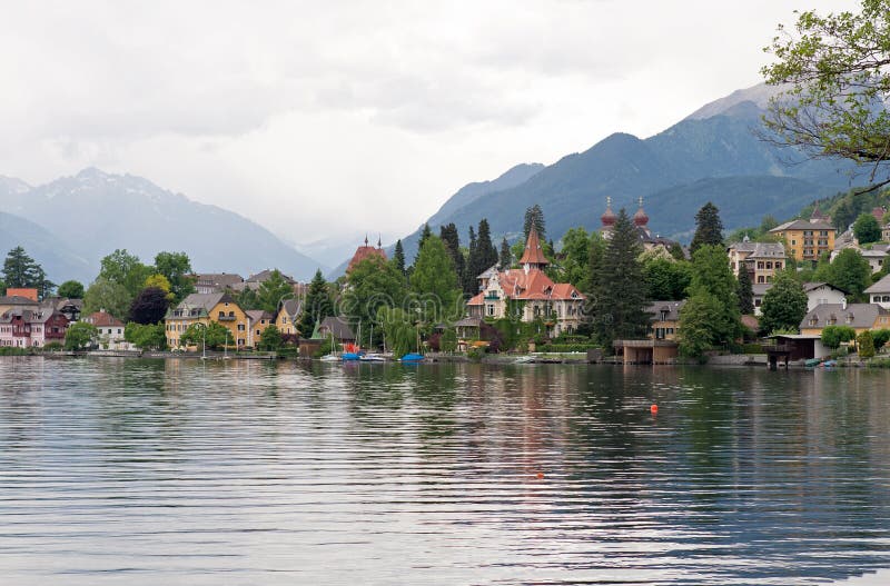 Alpine Summer Lake View. Austria Stock Image - Image of landscape ...