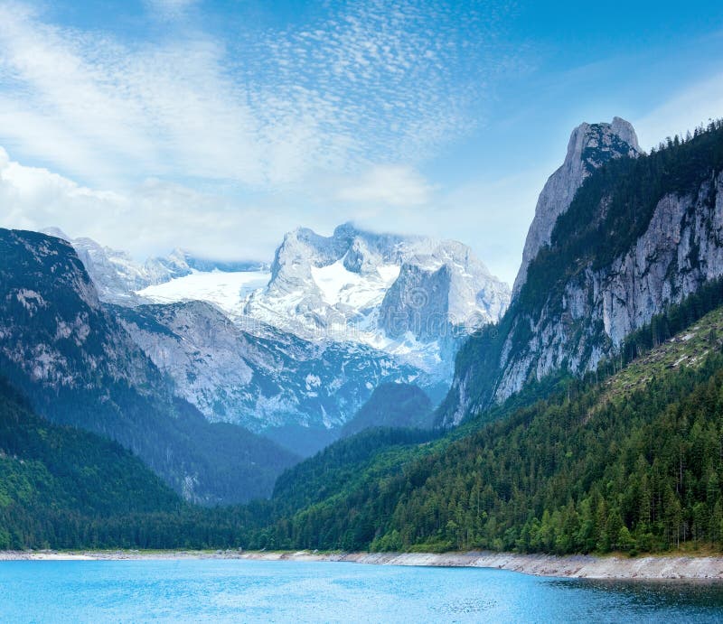 Alpine summer lake view stock image. Image of clear - 269739823