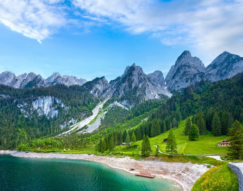 Alpine summer lake view stock photo. Image of beautiful - 271063434