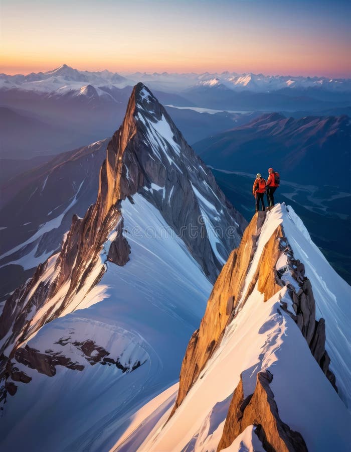 Alpine Summit Adventure stock image. Image of nature - 313932219