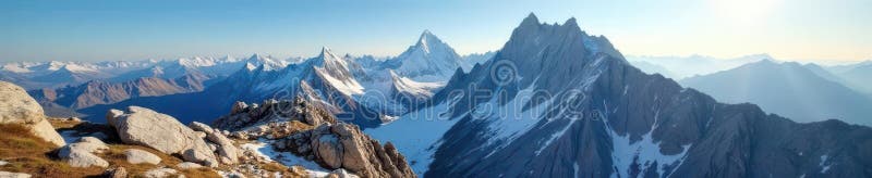 Alpine Summit, Rugged Rocks, Breathtaking View, Texture, Alps Stock ...