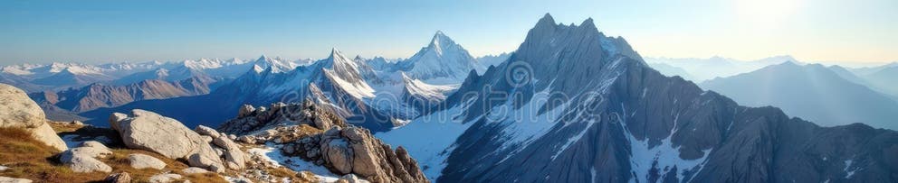 Alpine Summit, Rugged Rocks, Breathtaking View, Texture, Alps Stock Illustration - Illustration ...