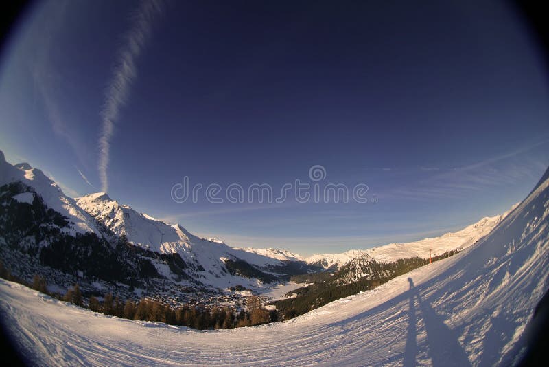Alpine Sunset 2 stock photo. Image of europe, emotive, cold - 477980