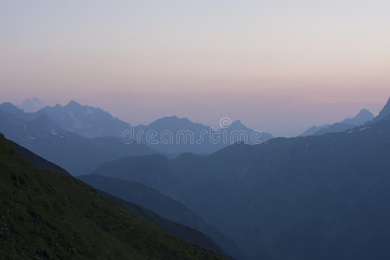 Alpine sunset stock photo. Image of heilbronn, dawn, alps - 26069510