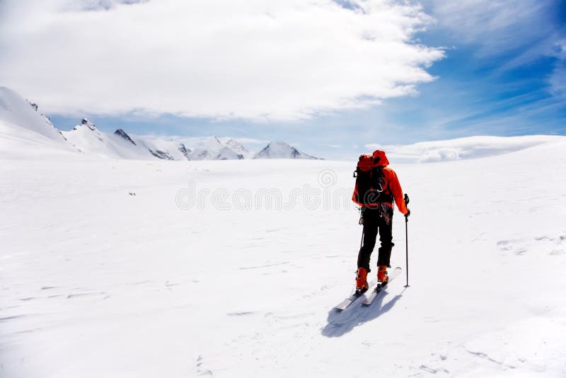 Alpine Touring stock photo. Image of sunny, back, country - 5059450