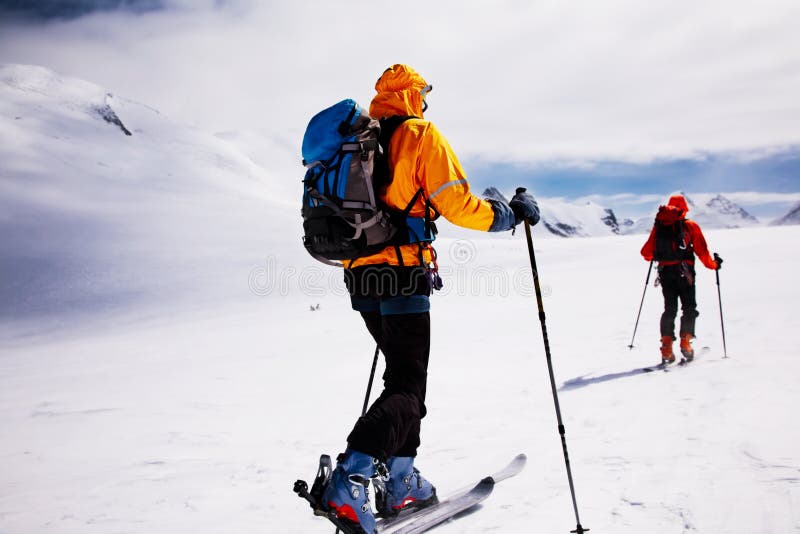 Ski touring group stock image. Image of trek, vacation - 1926743