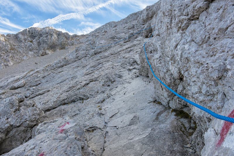 Alpine track stock image. Image of leccovalsassina, clouds - 46420337
