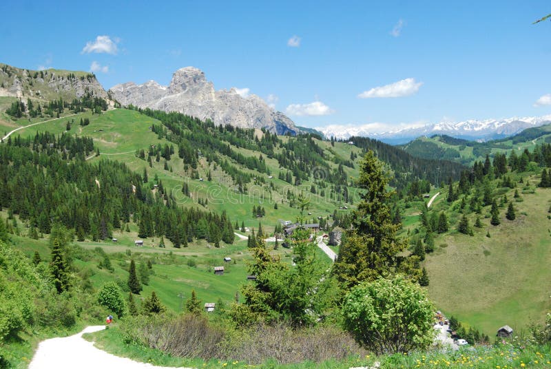 Alpine Valley stock photo. Image of trees, alpine, austria - 12915958