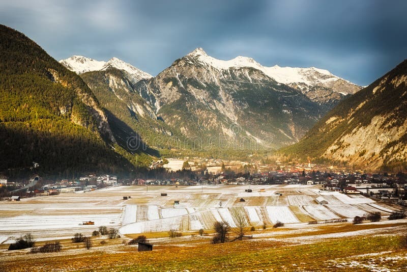 Alpine Valley in Tirol, Austria Stock Image - Image of tirol, forest ...