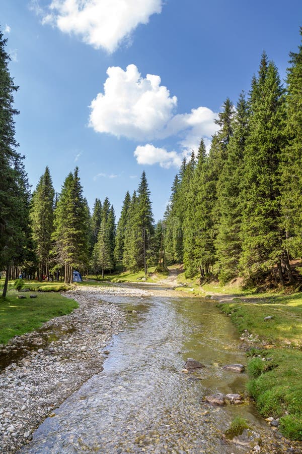 An alpine view stock image. Image of mountans, beauty - 56290099