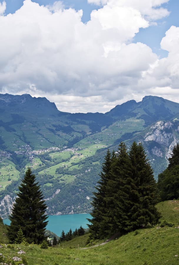 Alpine view stock image. Image of ecology, alps, clouds - 6188689