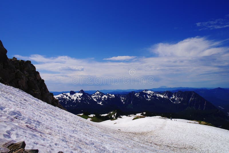 An alpine view stock image. Image of green, alpine, scenic - 56289401