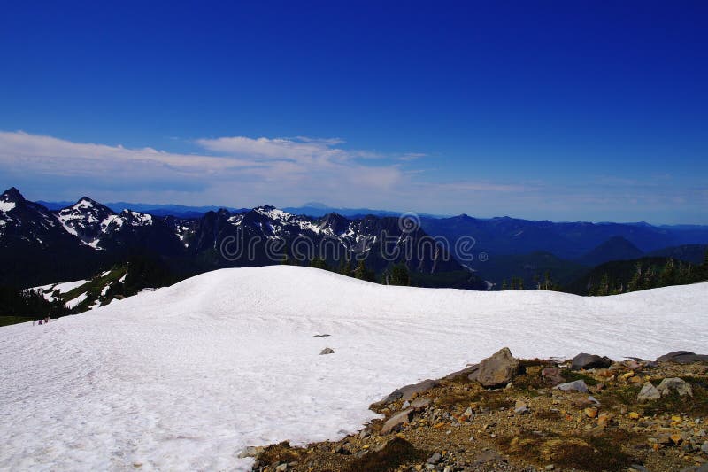 An alpine view stock image. Image of mountans, beauty - 56290099