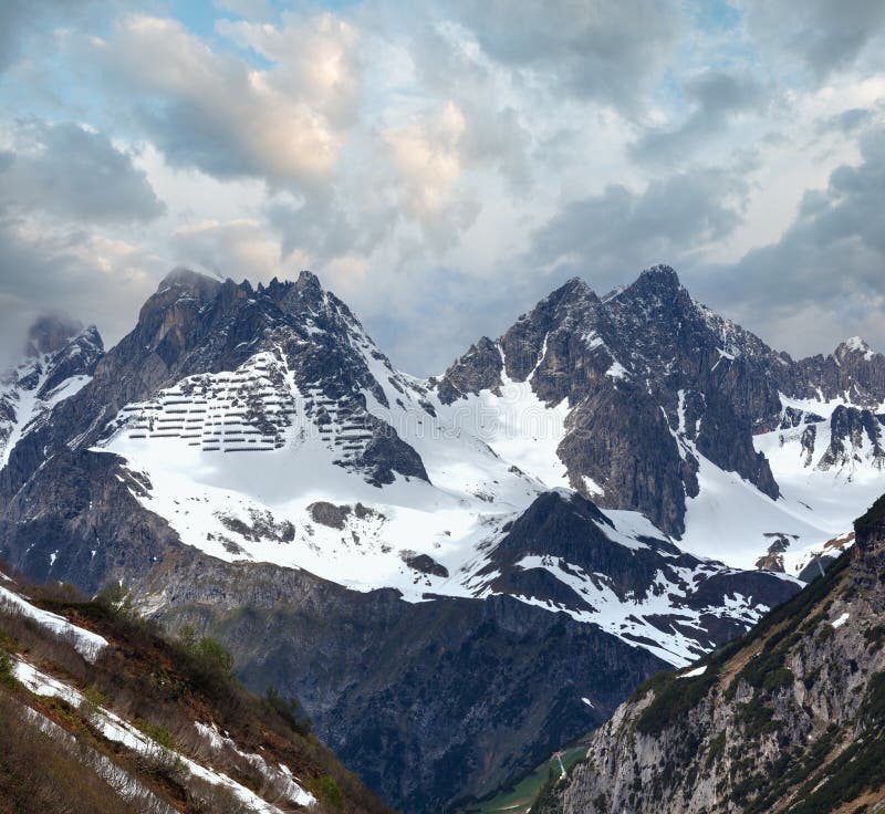 Alpine View (Vorarlberg,Austria Stock Photo - Image of retention ...