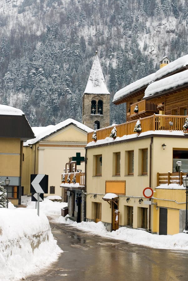 Alpine Village, Italy stock photo. Image of italy, route - 18372158