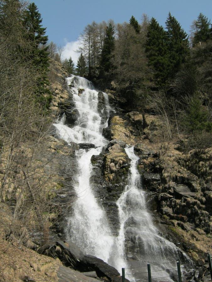 Alpine waterfall stock photo. Image of forest, nature - 40132078