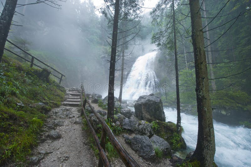 Rough Current of a Mountain River and Stones Stock Image - Image of ...