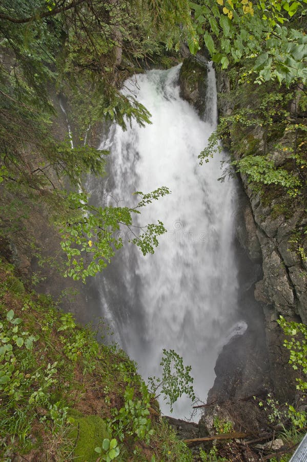 Alpine Waterfall stock photo. Image of nature, mountain - 47119332