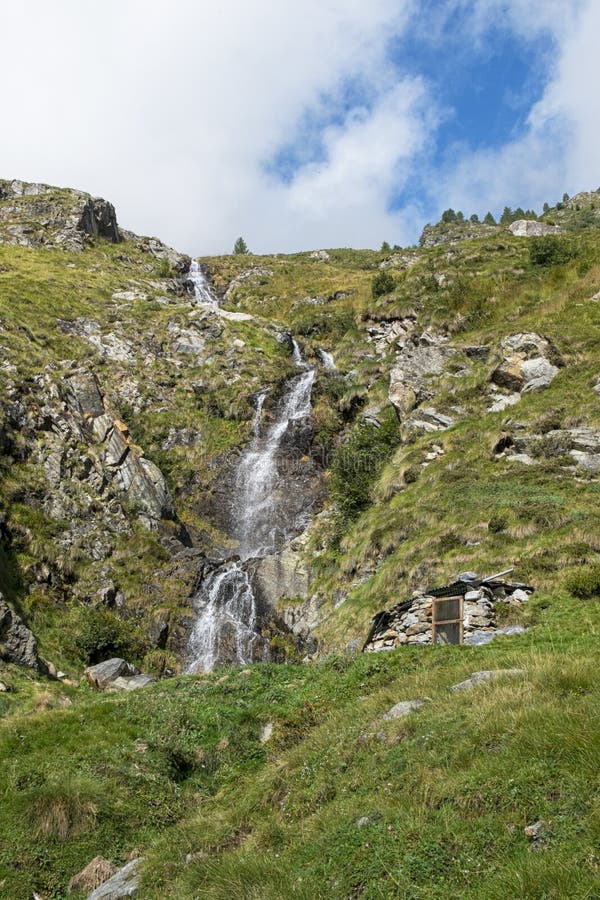 Alpine Torrent Flowing in a the Rocks Stock Image - Image of water ...
