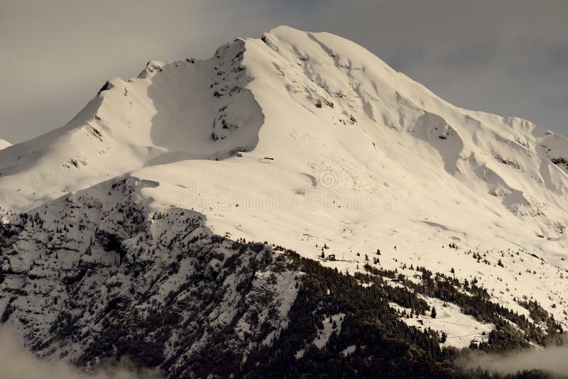 Alpine winter scenery stock photo. Image of scene, freezing - 38439496