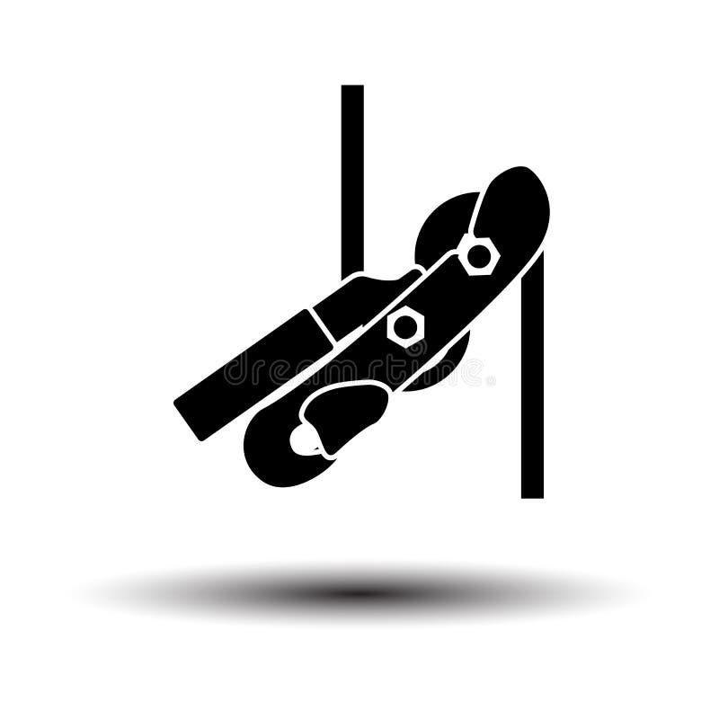 Rope Ascender Black Icon Alpinist Climber Sports Equipment Safety ...
