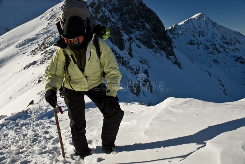 Alpiniste image stock. Image of montagne, sports, nature - 7749739