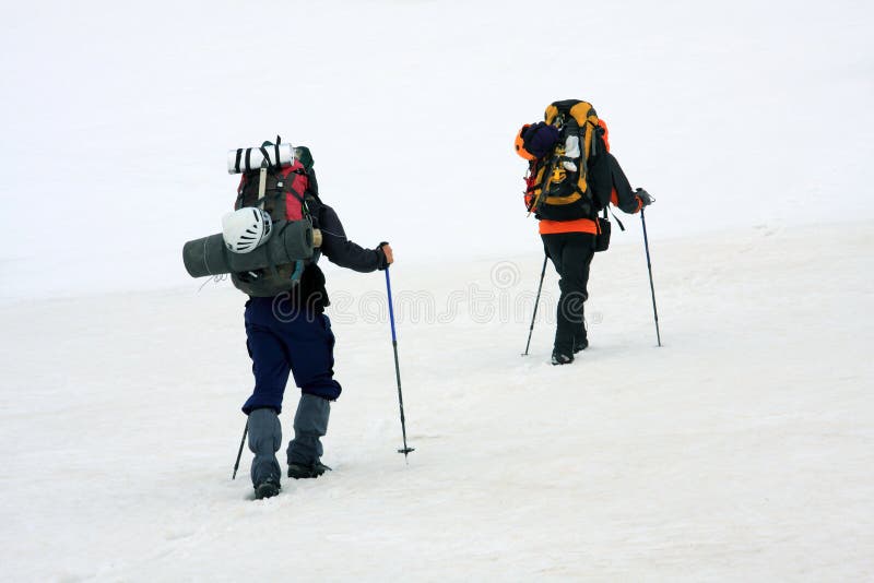 Alpinists stock image. Image of alpinist, mountaineers - 4989335