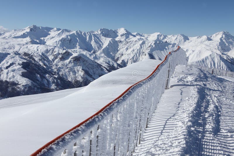 The Alps, 3 valleys stock image. Image of terrain, saint - 12917207