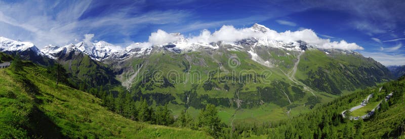 Alps stock image. Image of country, pine, tirol, banner - 8468351