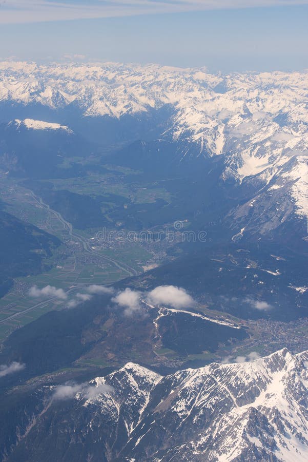 Alps Aerial view stock image. Image of countryside, green - 35130227