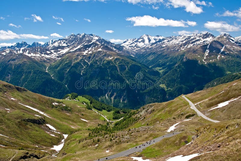 Alps in Austria stock image. Image of blue, motor, alps - 9983037