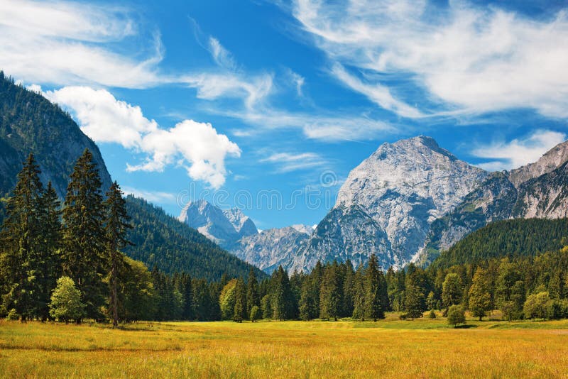 Alps landscape stock photo. Image of wild, mountain, landscaped - 28863916