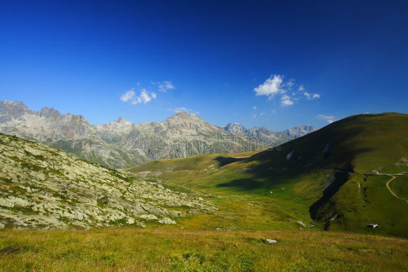 Alps landscape stock photo. Image of sports, slope, rocks - 18208690