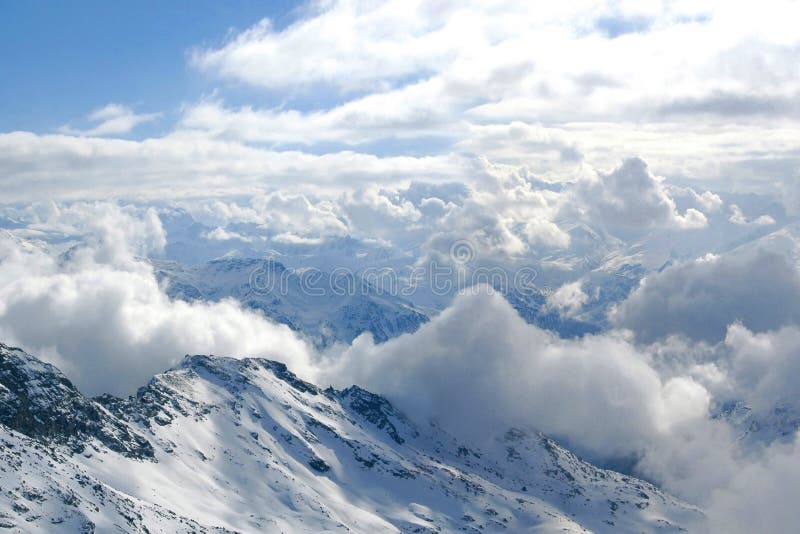 Alps mountain peak stock image. Image of vacations, sports - 7994637