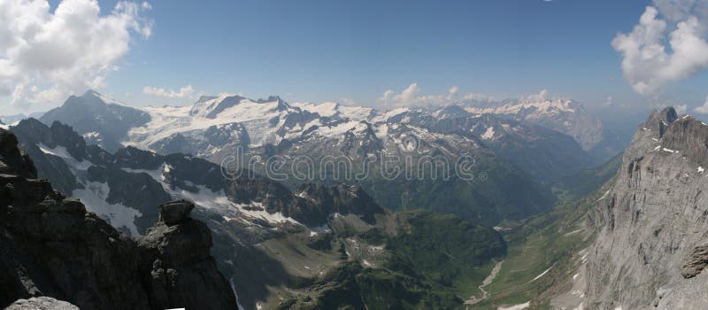 Alps panorama stock photo. Image of panorama, alpinism - 1137206