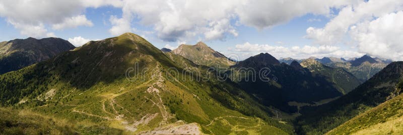 Alps panorama stock photo. Image of natural, peak, wide - 9621920