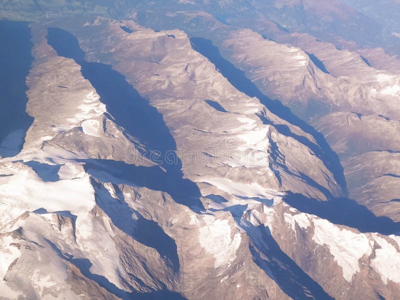 Alps from plane window stock image. Image of alps, mountains - 270162869