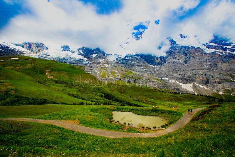 Alps in the Spring, Switzerland Stock Image - Image of beginner ...