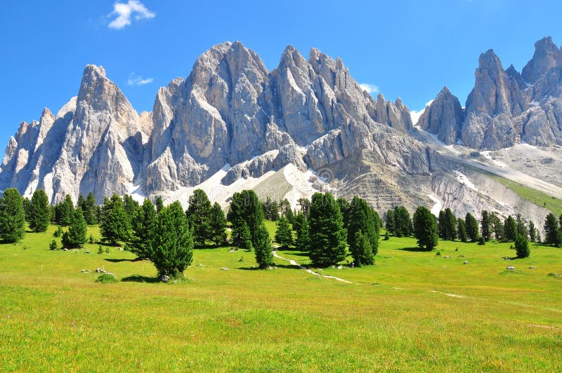 Alps on summer stock photo. Image of mountain, landmark - 43620862